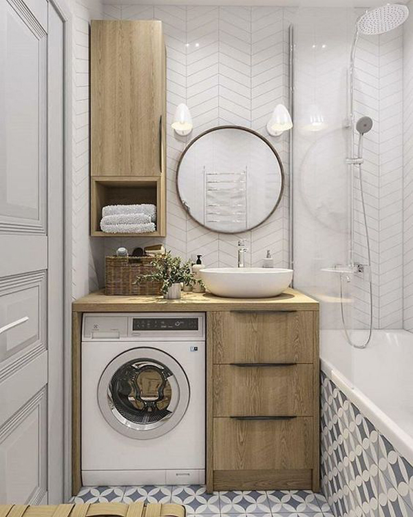 32 Modern Laundry Room Ideas In Bathroom For Small Spaces 32 Modern Laundry Room Ideas In Bathroom For Small Spaces
