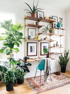 42 Natural Home Office Design That Bring More Spirits | Housetodecor.com
