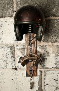 20 Cool Helmet Storage Ideas For Motorcycle Lover | Housetodecor.com
