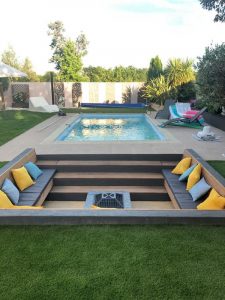 25 Cozy Sunken Outdoor Lounge To Get Inspired | Housetodecor.com